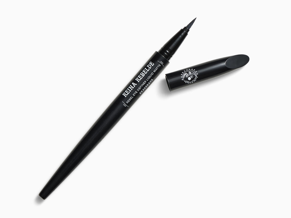 Black Liquid Matte Finish Eyeliner - Exagerada Rebel Eye Definer Liquid ...